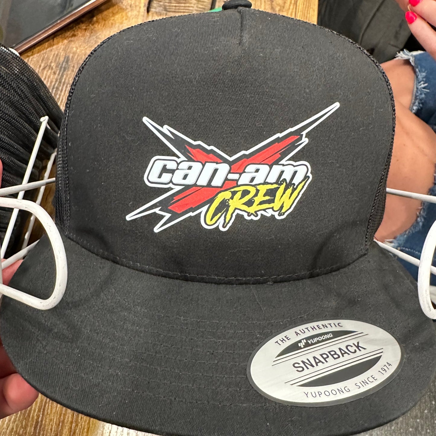 CAN-AM CREW FLAT BRIM X LOGO – Can-Am Crew LLC